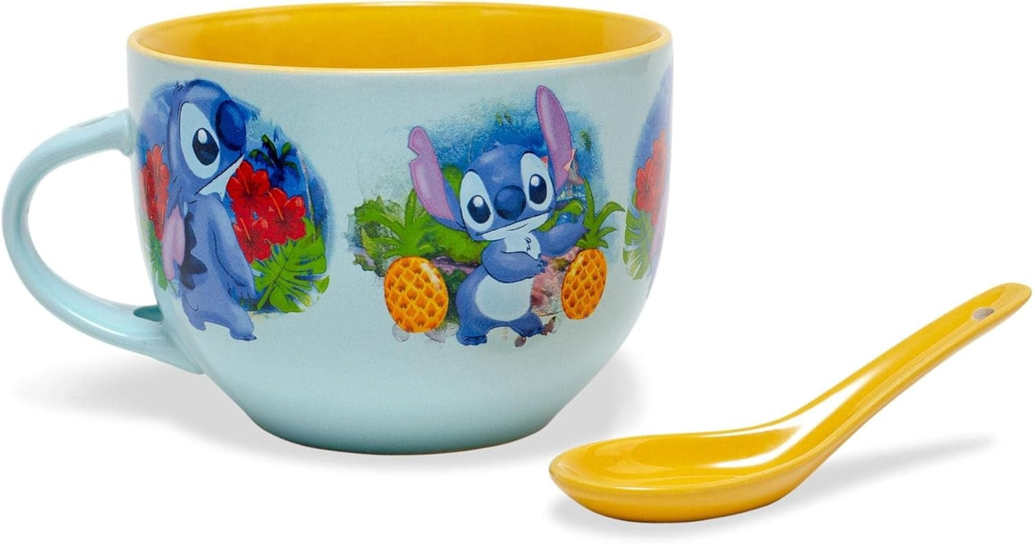 Disney - Lilo & Stitch Tropical Soup Mug With Spoon – FYE