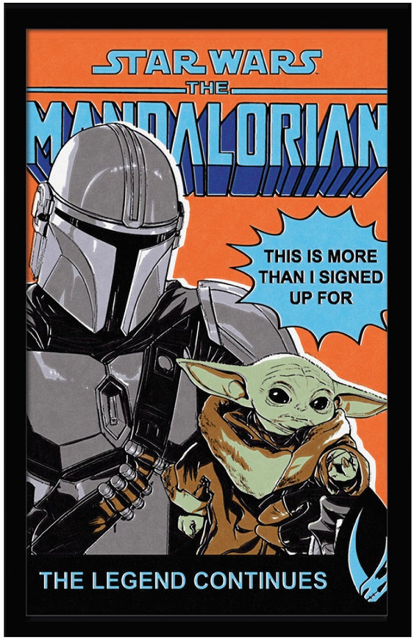 Star Wars The Mandalorian Legend Continues Wall Art 11x17 – FYE