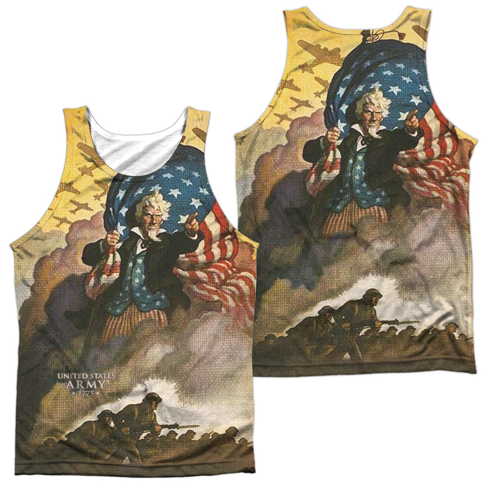Army - Vintage Poster (Front/back Print) - Adult 100% Poly Tank Top - – FYE