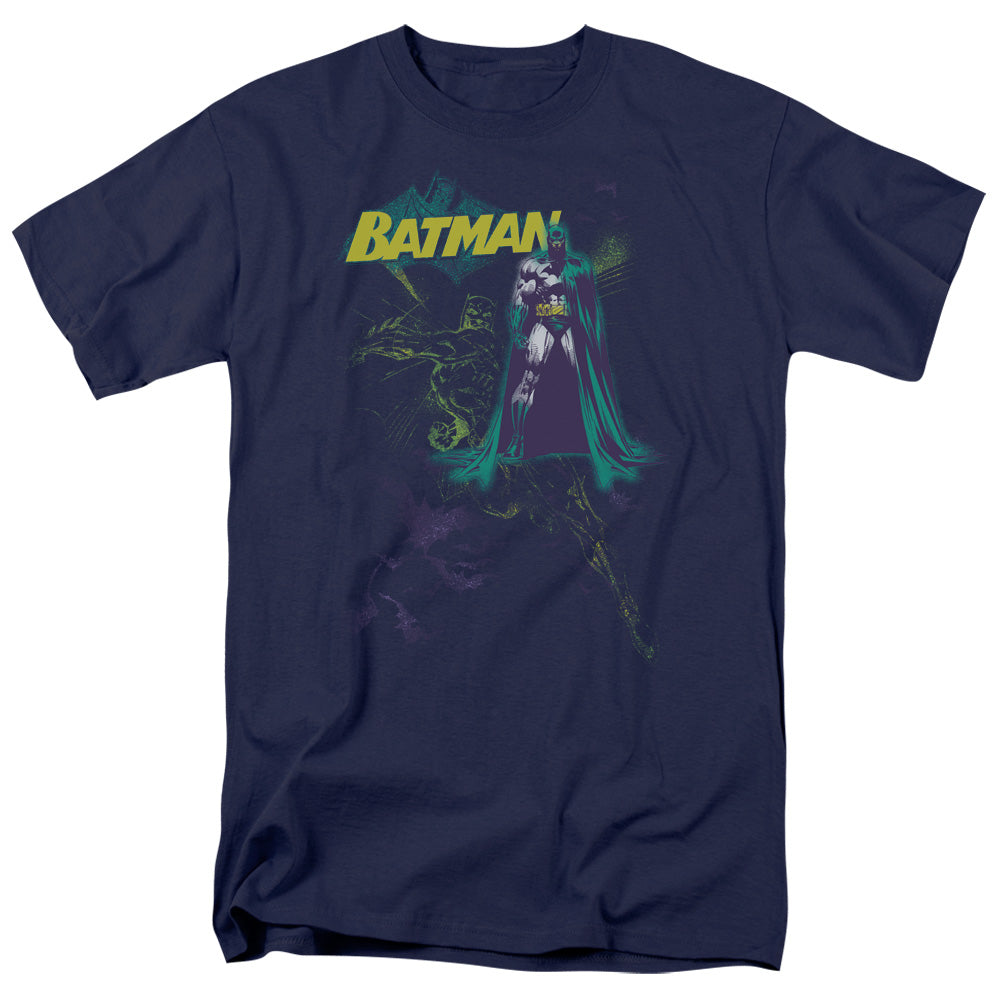 Batman - Bat Spray - Short Sleeve Adult 18/1 - Navy T-shirt – FYE