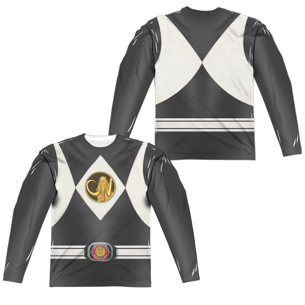 Power Rangers - Black Ranger Uniform (Front/back Print) - Long Sleeve – FYE