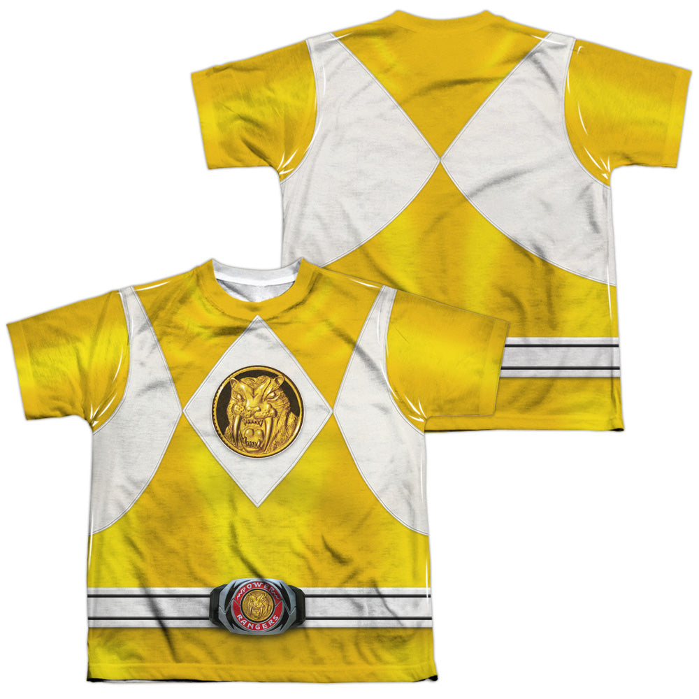 Power Rangers - Yellow Ranger Emblem (Front/back Print) - Short Sleeve ...