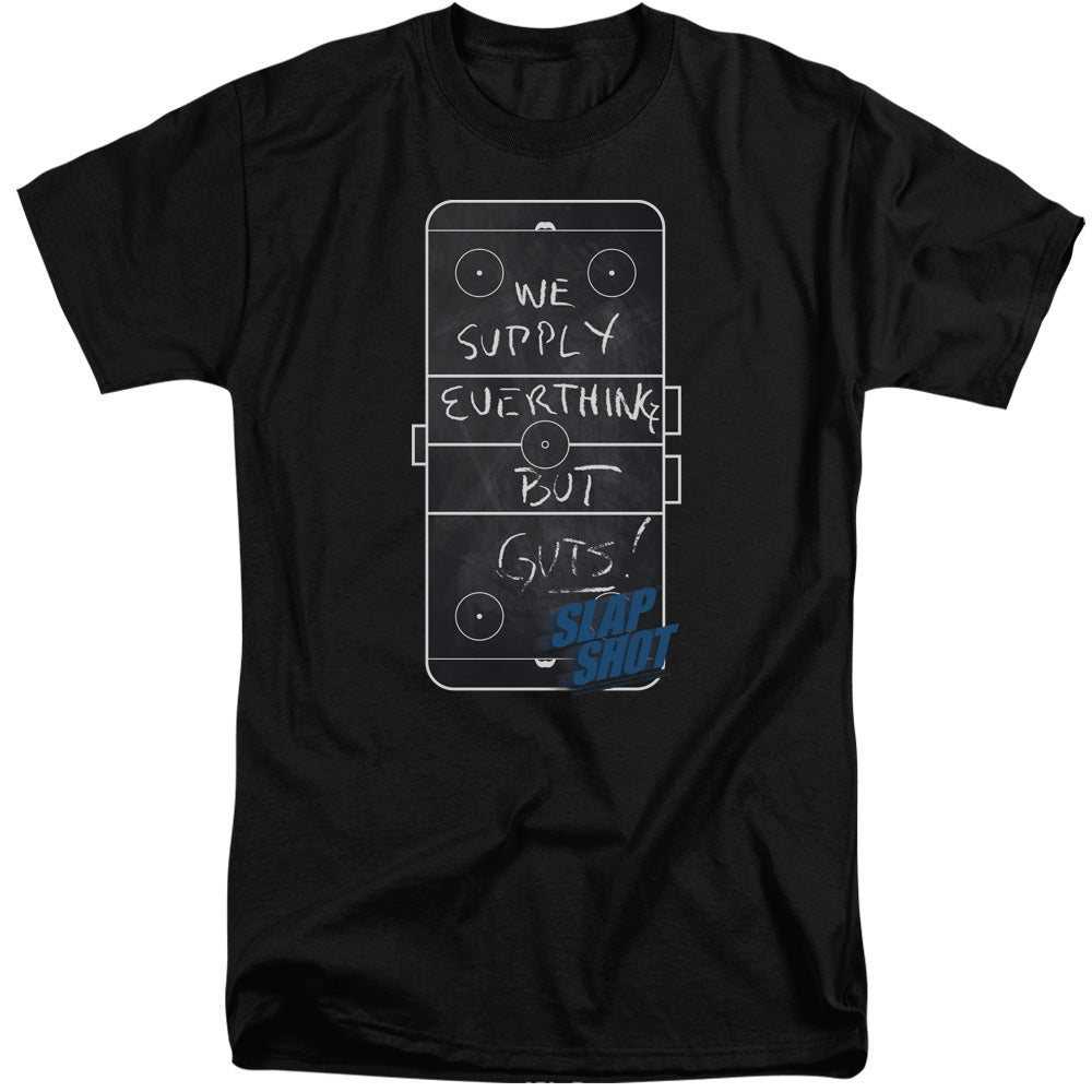 Slap Shot - Chalkboard - Short Sleeve Adult Tall - Black T-shirt – FYE