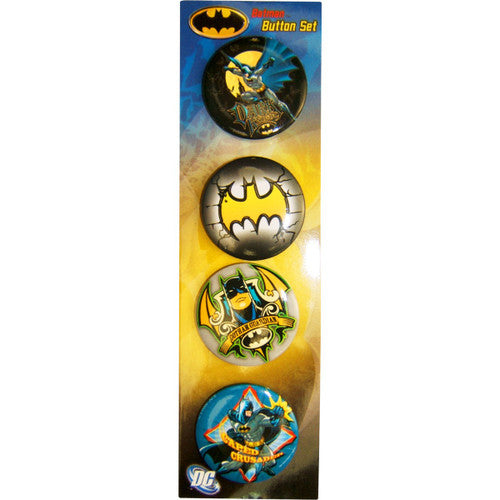 Batman Poses Logo Button Set in Yellow – FYE