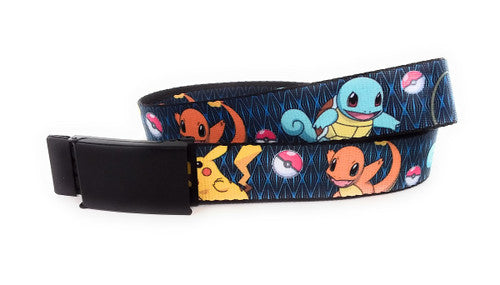Pokemon Catch'em All Pikachu Starters Mesh Belt in Black – FYE