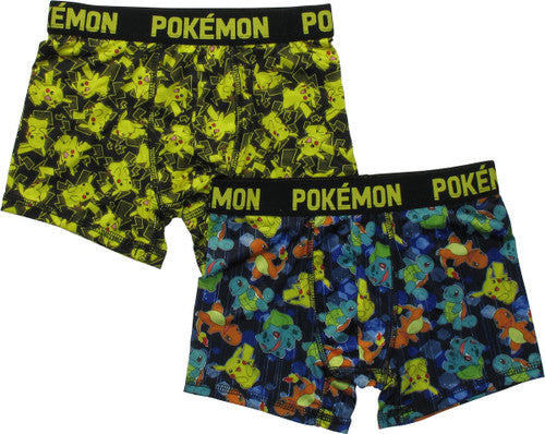 Pokemon Pikachu Starters 2 Pack Boys Boxer Briefs – FYE