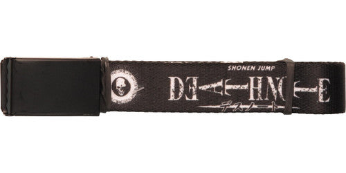 Death Note Name and Logo Mesh Belt in White – FYE