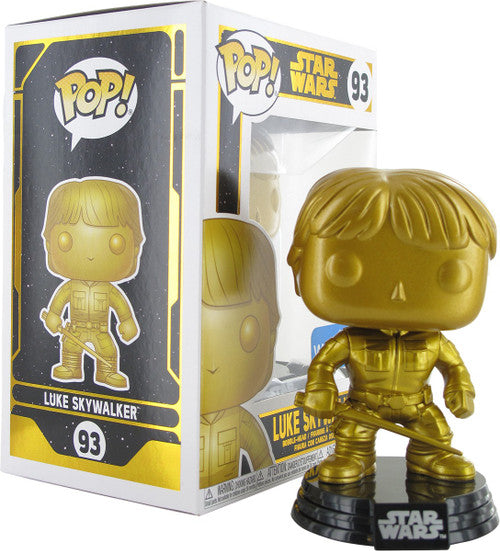 Star Wars Luke Skywalker Pop Gold Vinyl Figurine – FYE