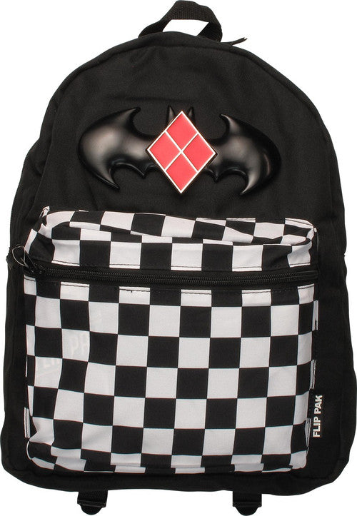 Harley Quinn Reversible Batman Logo Backpack in Black – FYE