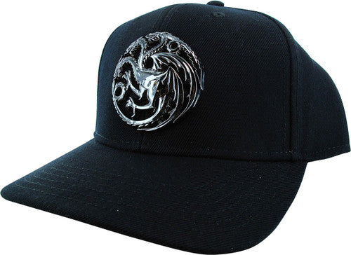 Game of Thrones Targaryen Metal Logo Snapback Hat in Black – FYE