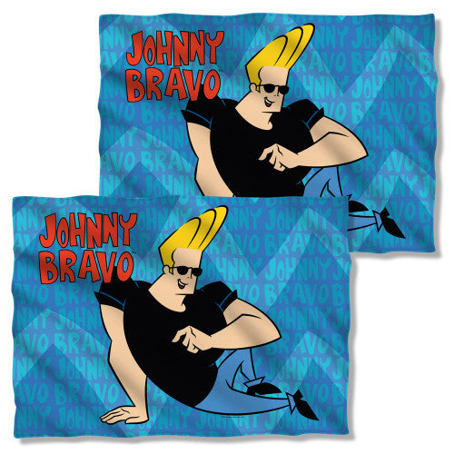 Johnny Bravo Logo Repeat FB Pillow Case – FYE