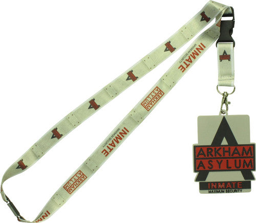 Batman Arkham Asylum Inmate with Rubber ID Lanyard in Red – FYE