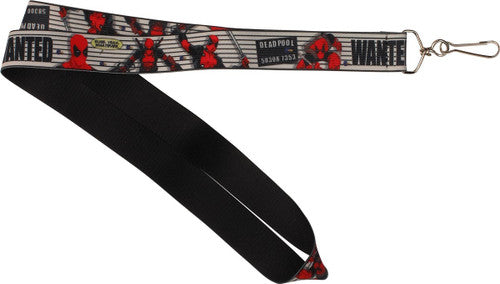 Deadpool Wanted Line Up Sure Yeah Elastic Lanyard in Black – FYE