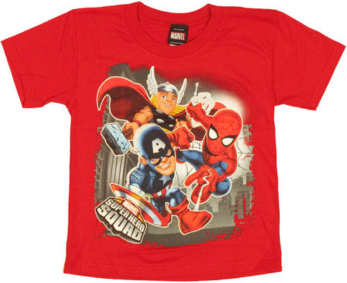 Marvel Hero Squad Trio Juvenile T-Shirt – FYE
