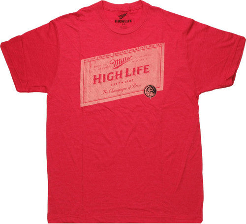 Miller High Life 1903 Label T-Shirt Sheer – FYE