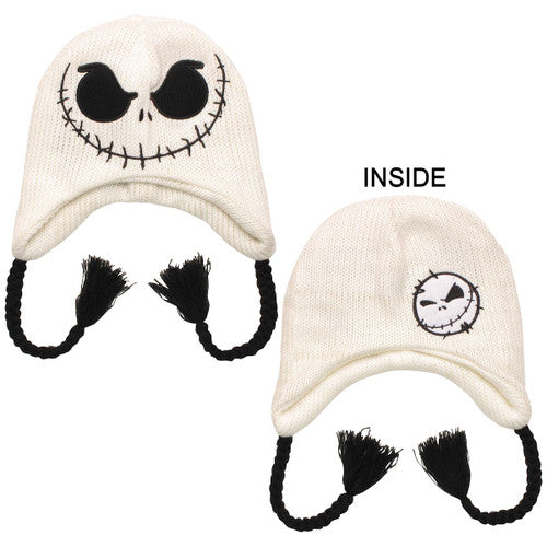 Nightmare Before Christmas Face Head Reversible Lapland Beanie Hat in – FYE