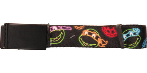 Ninja Turtles Neon Outline Faces Shells Mesh Belt – FYE