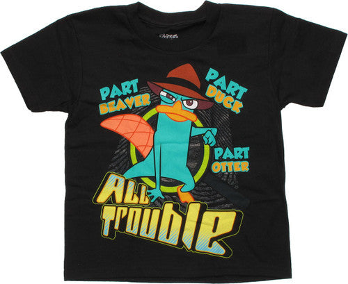 Phineas and Ferb Perry All Trouble Juvenile Shirt – FYE