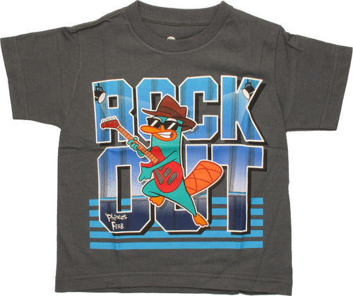 Phineas and Ferb Perry Rock Out Juvenile T-Shirt – FYE