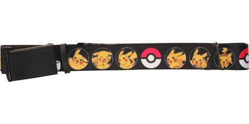 Pokemon Pikachu Pokeball Black Mesh Belt – FYE