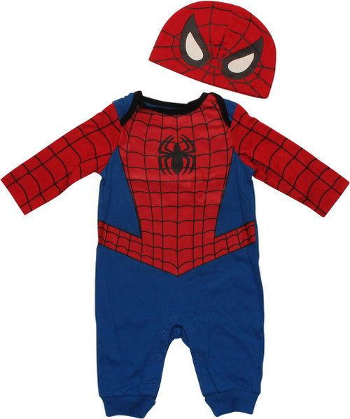 Spiderman Costume Coverall Hat and Snap Suit Set – FYE
